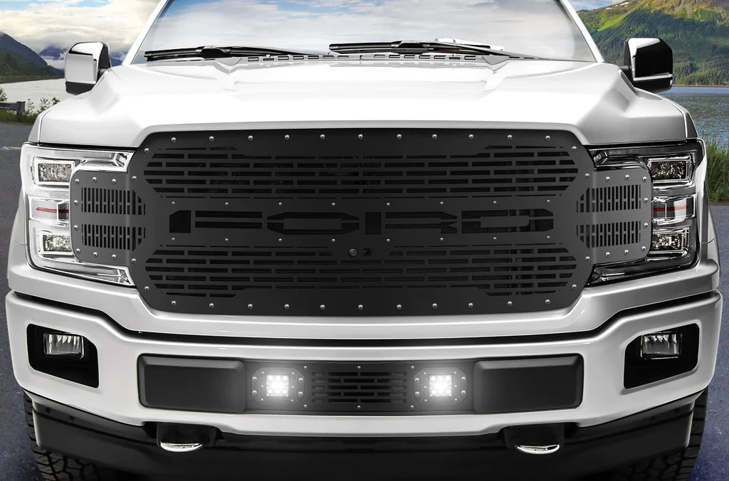 2018-2020 F150 Custom Grille All Black – RacerX Customs