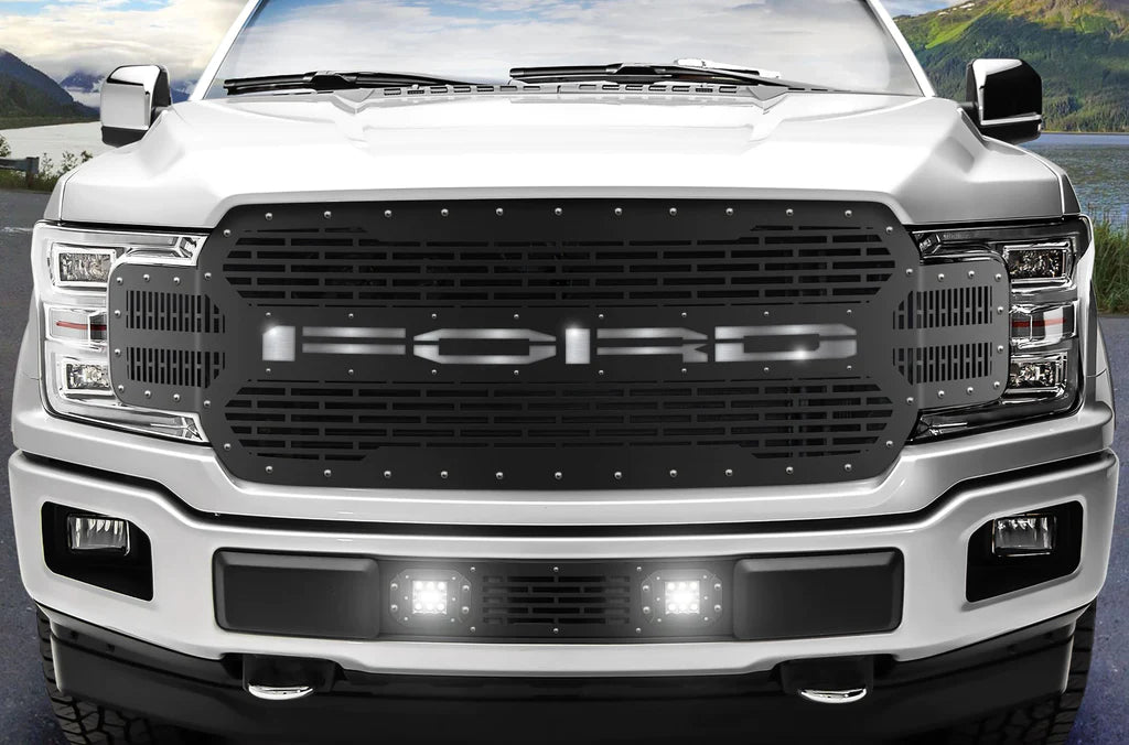 2018-2020 F150 Custom Grille All Black – RacerX Customs