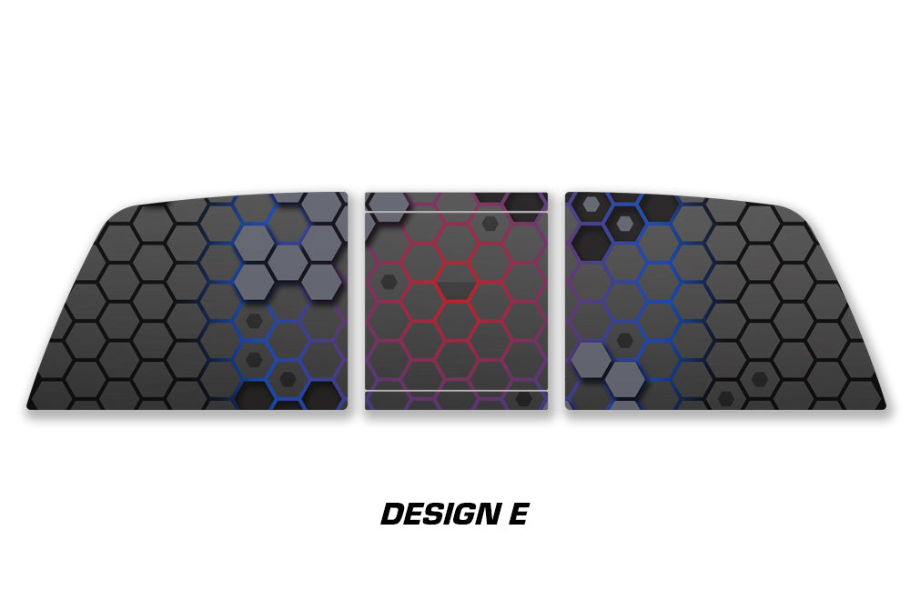 Ford F150 Rear Window Decals | Hexed Design | RacerX Customs