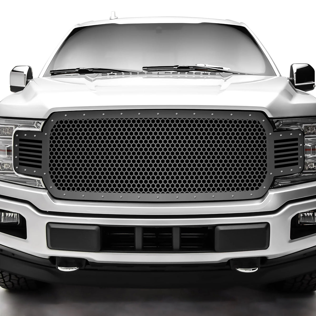 2018-2020 F150 Custom Grille All Black – RacerX Customs