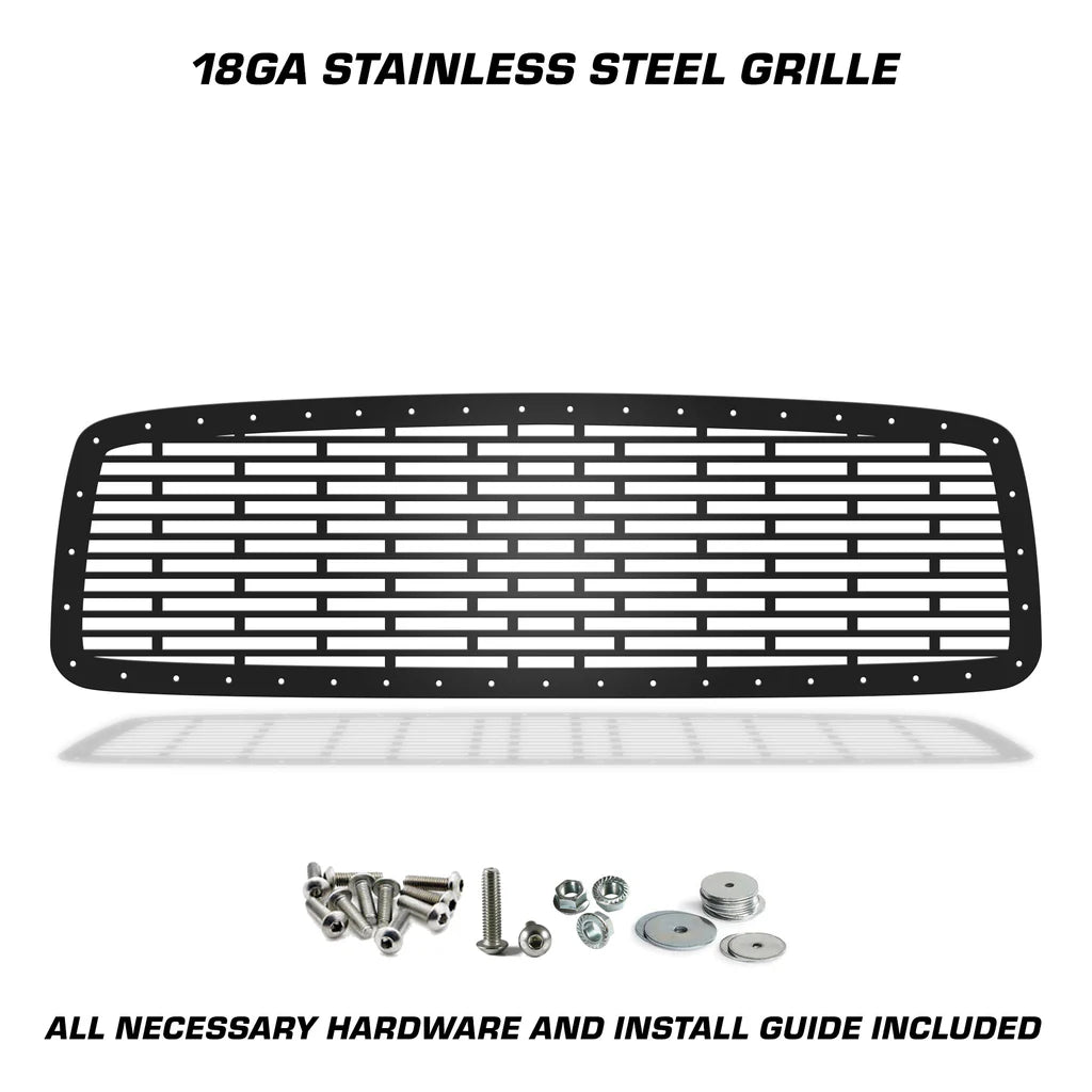 Dodge Ram Custom Grill ('02-'05) Black – RacerX Customs