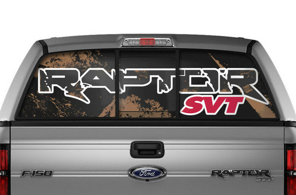 Ford Raptor SVT Rear Window Decals – RacerX Customs | Auto Graphics ...