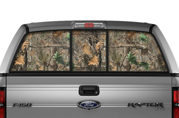 Ford F150 Rear Window Decals - Woodland Camo – RacerX Customs | Auto ...