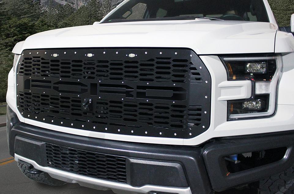 2017-2020 Custom Ford Raptor Grille – RacerX Customs | Auto Graphics ...