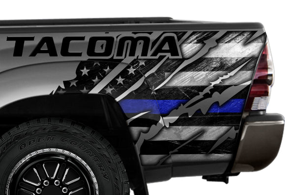 Tacoma Quarter Panel Wrap - TACOMA THIN BLUE LINE – RacerX Customs ...