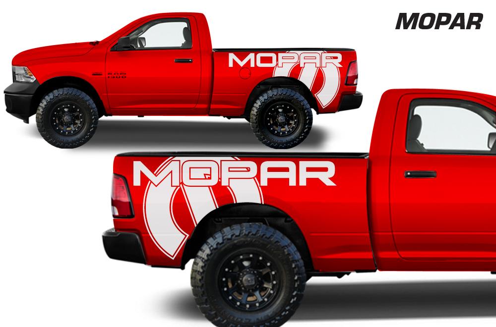 Dodge Ram 1500-2500 6' 5" Bed Graphics - Mopar – RacerX Customs