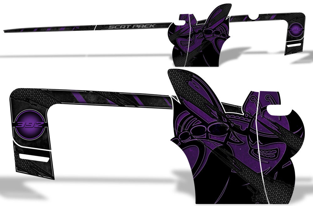 Purple Dodge Challenger Rumble Bee Graphics – RacerX Customs