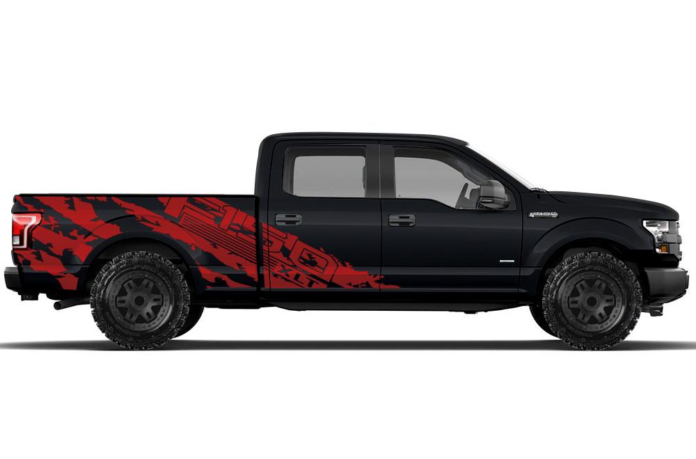 Ford F150 SuperCrew Vinyl Graphics Wrap – RacerX Customs