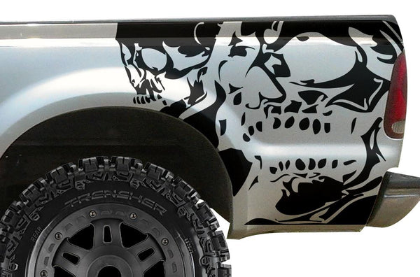Vinyl Skull Graphics for Ford F-250 – RacerX Customs | Auto Graphics ...
