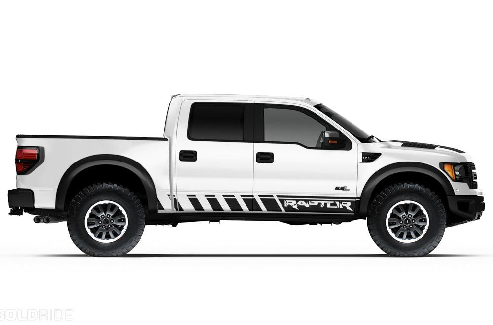 Ford F150 Raptor Rocker-Panel Vinyl Graphics – RacerX Customs | Auto ...
