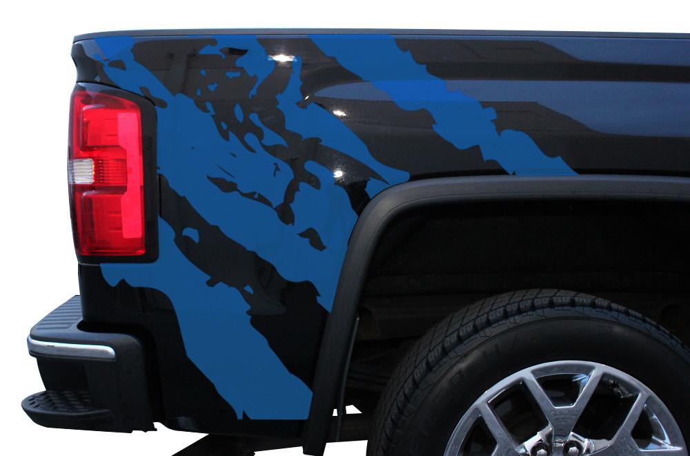 GMC Sierra Vinyl Graphics - Ripped – RacerX Customs