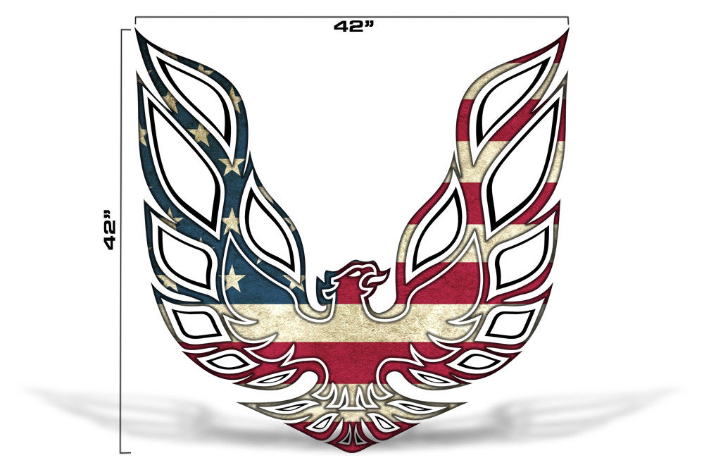 Pontiac Trans Am Firebird Decal - AMERICAN FLAG – RacerX Customs
