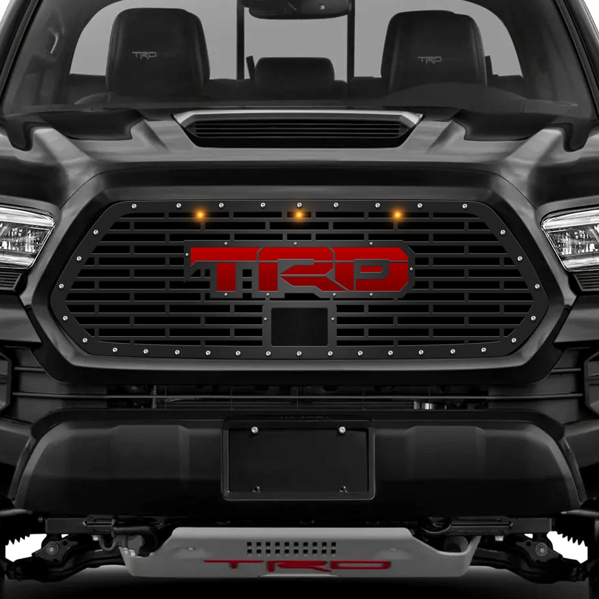 Custom Tacoma Grille with Raptor-Style Lights – RacerX Customs